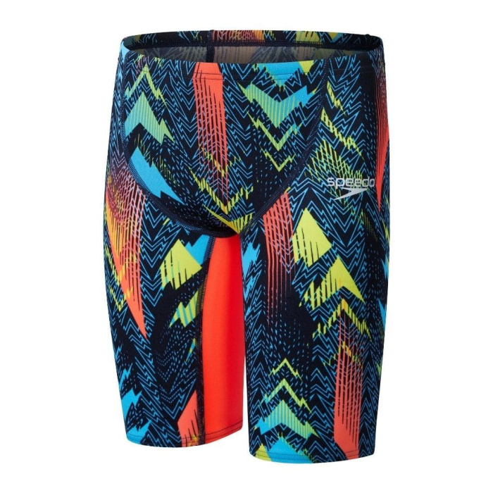 Speedo Boys' Fastskin Endurance+ High Waist Jammer Teal/Blue/Red | Ness ...
