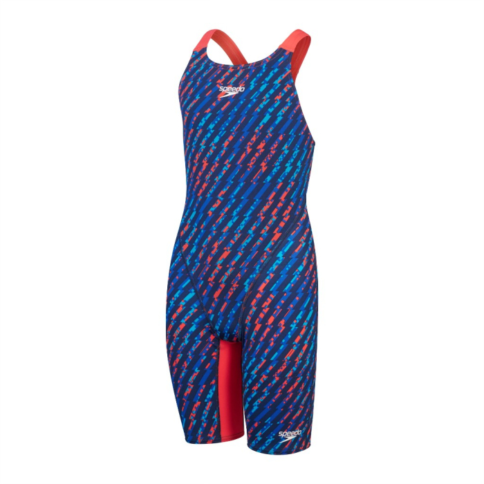Speedo Fastskin Junior Endurance+ Max Openback Kneeskin Blue Pattern ...