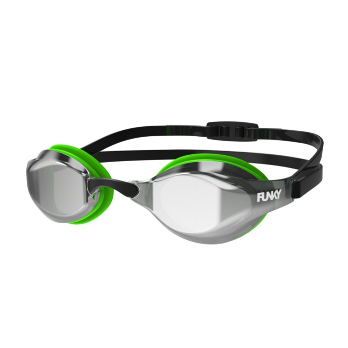 Funky XT Machine Mirror Goggle - Green Team | Ness Swimwear NessSwimwear