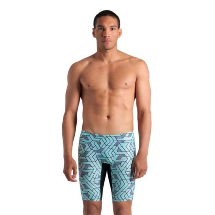 Arena Mens Escape Jammer Black/Water | Ness Swimwear