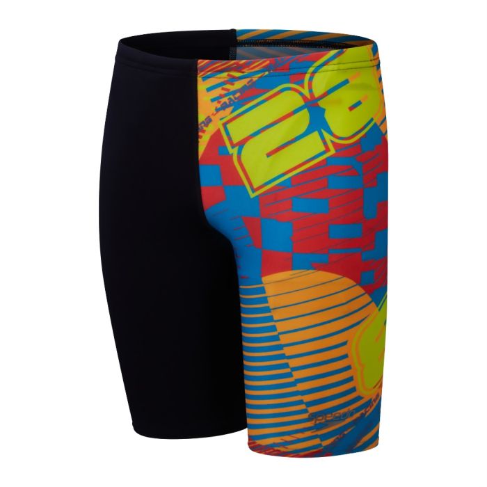 Speedo Boys Allover Digital Jammer Red/Yellow | Ness Swimwear
