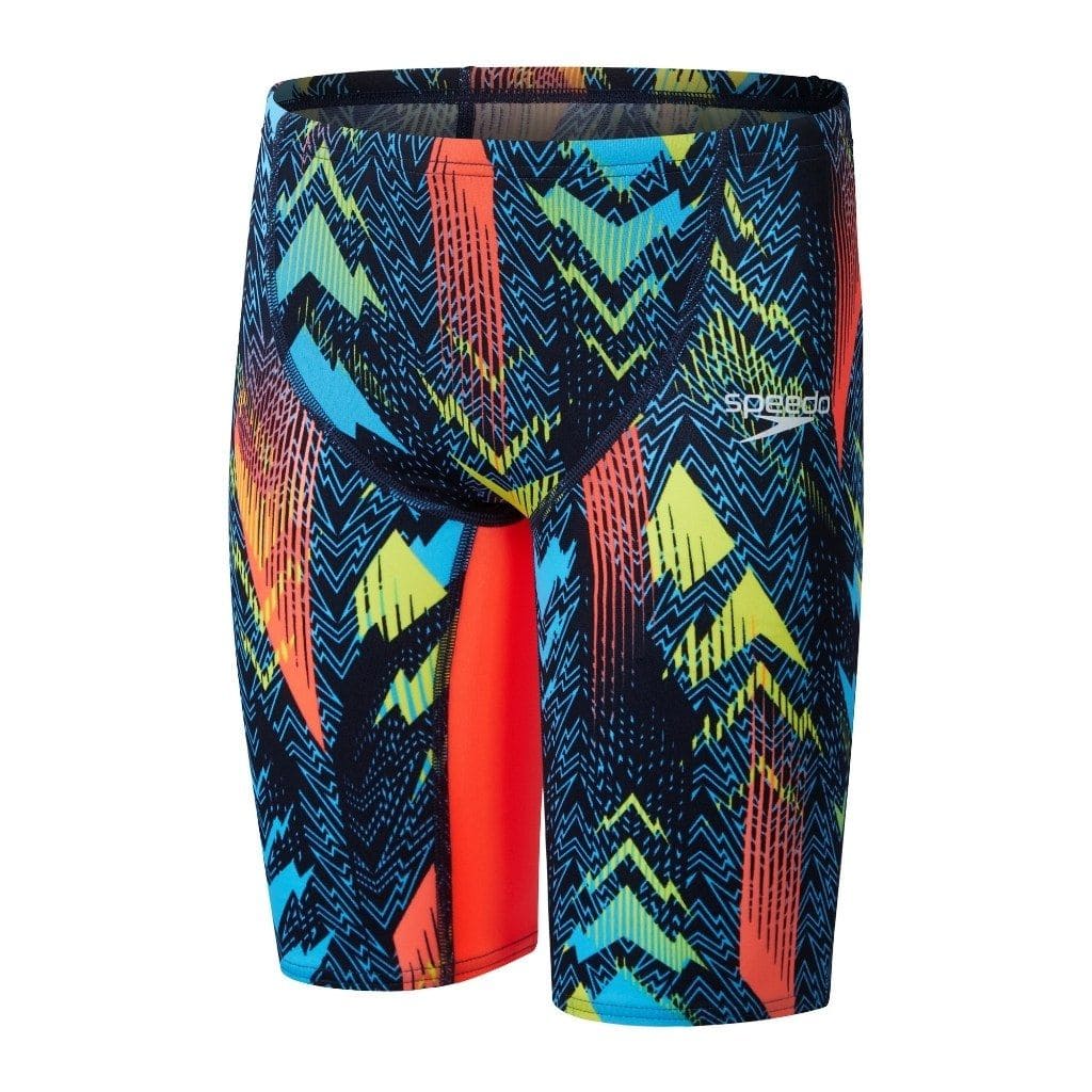 Speedo Boys' Fastskin Endurance+ High Waist Jammer Teal/Blue/Red | Ness ...