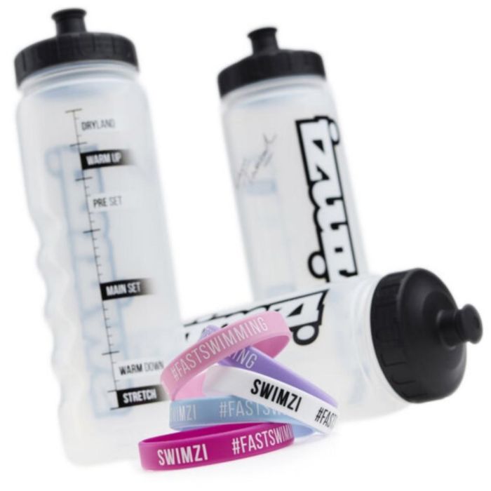 Swimzi Sports Drink Bottle 5 Pastel Bands | Ness Swimwear